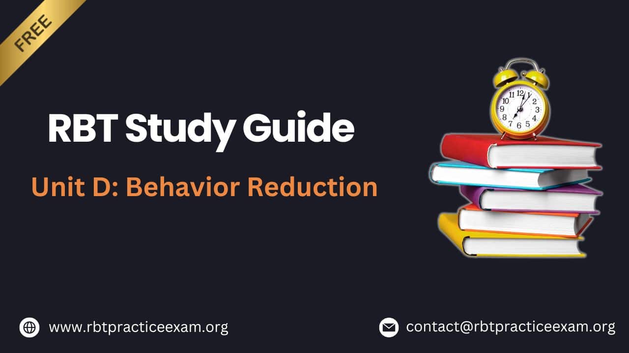 Free RBT Exam Study Guide (2025) | Behavior Reduction
